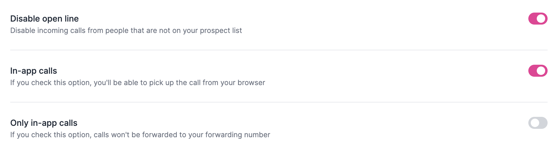 Communication Settings – Bonzo