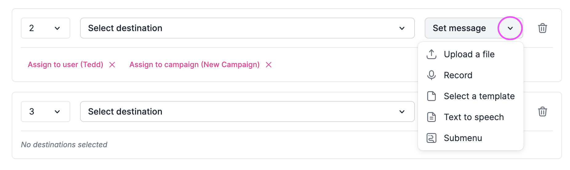 Communication Settings – Bonzo