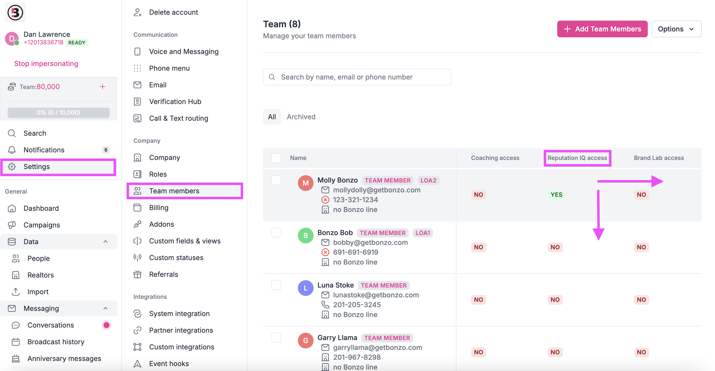 Addons: Reputation IQ – Bonzo