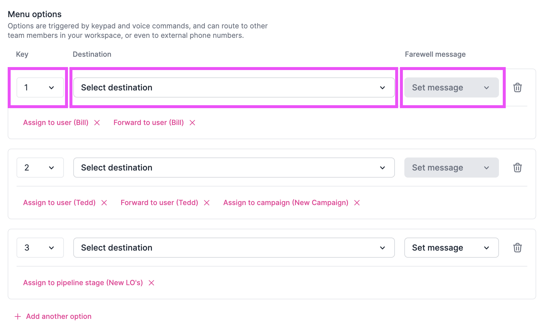Communication Settings – Bonzo
