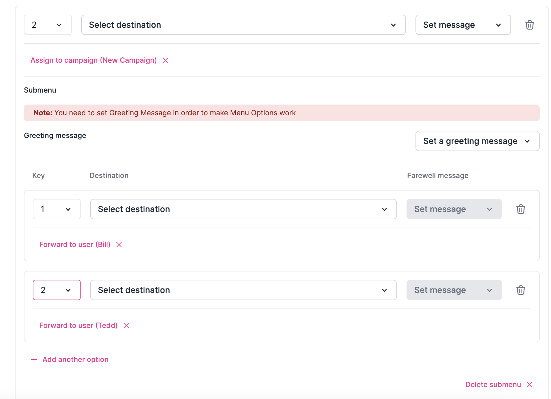 Communication Settings – Bonzo