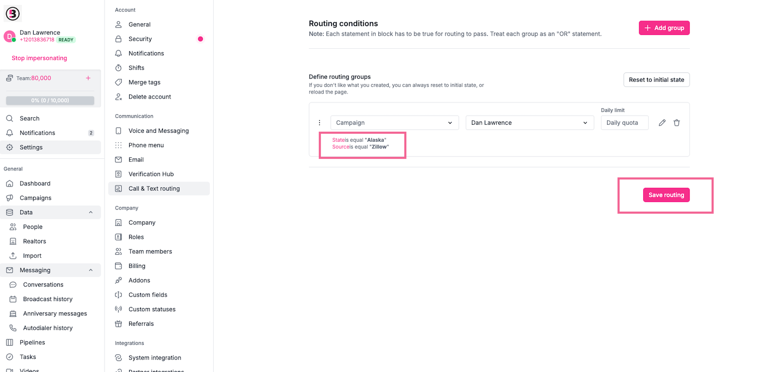 Communication Settings – Bonzo