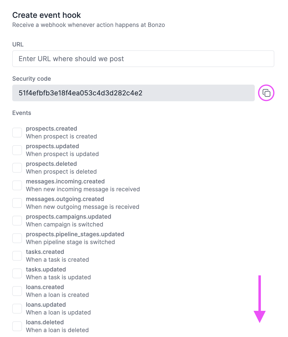 SuperUser: Integrations Settings – Bonzo