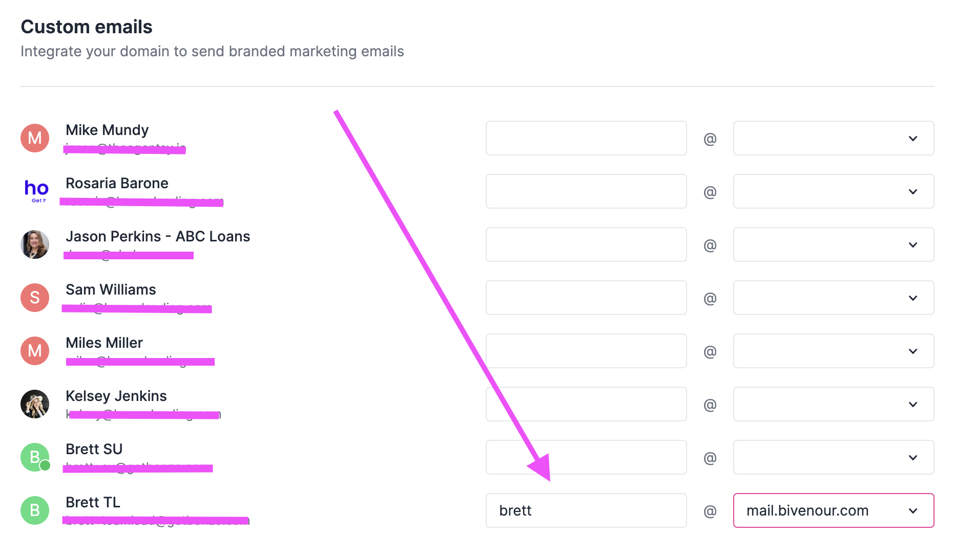 Communication Settings: Domain Authentication – Bonzo