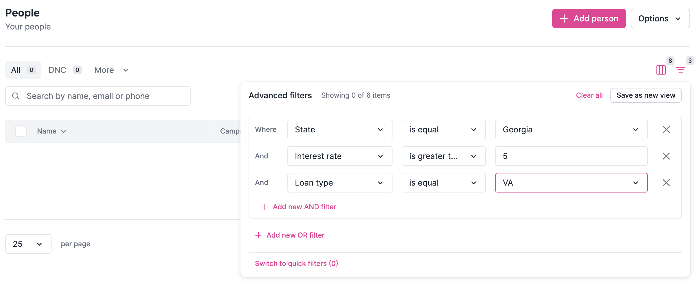 People: Tagging, Filtering, Creating Custom Lists – Bonzo