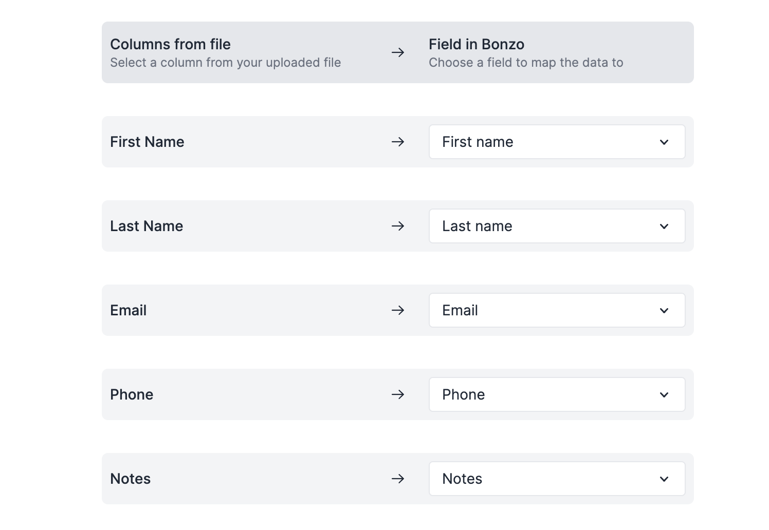 People: Formatting, Custom Fields & Views, Importing – Bonzo