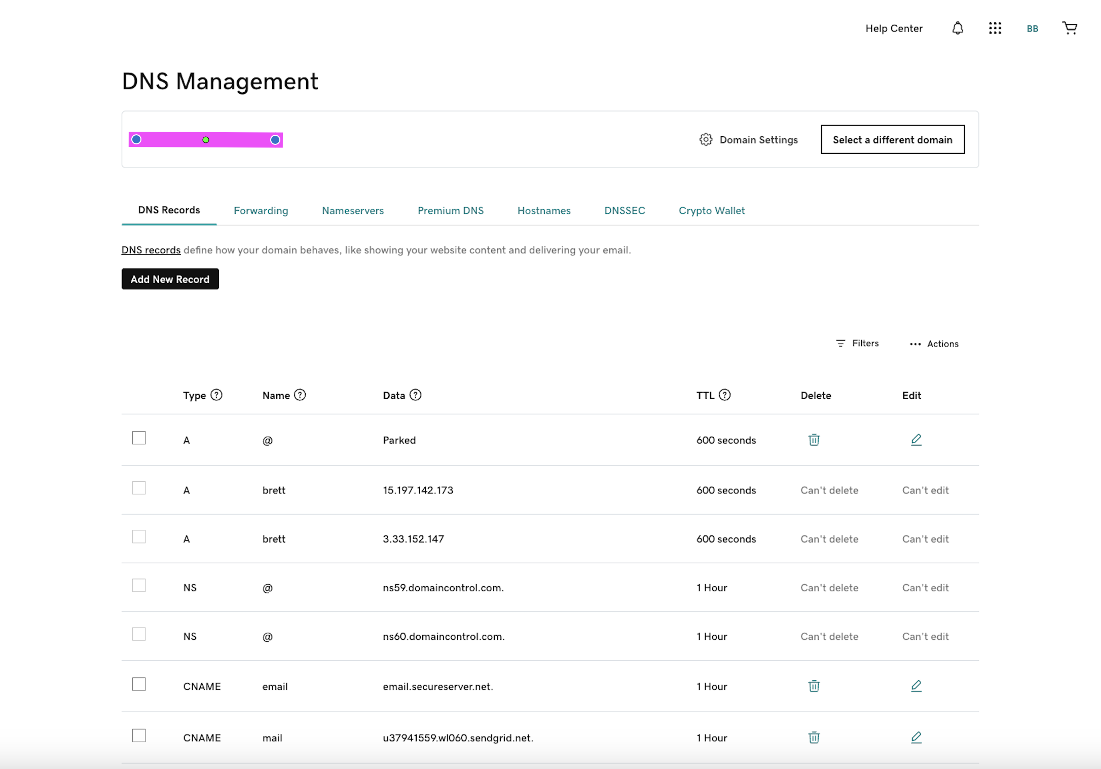 Communication Settings: Domain Authentication – Bonzo