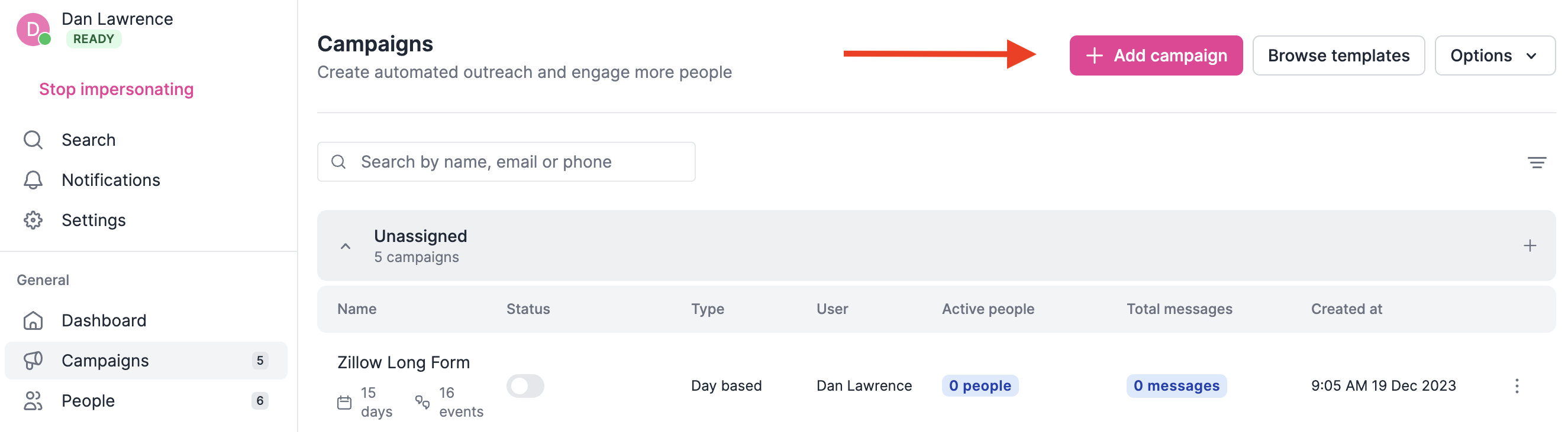 Spark: AI Generated Campaigns & Event Messages – Bonzo