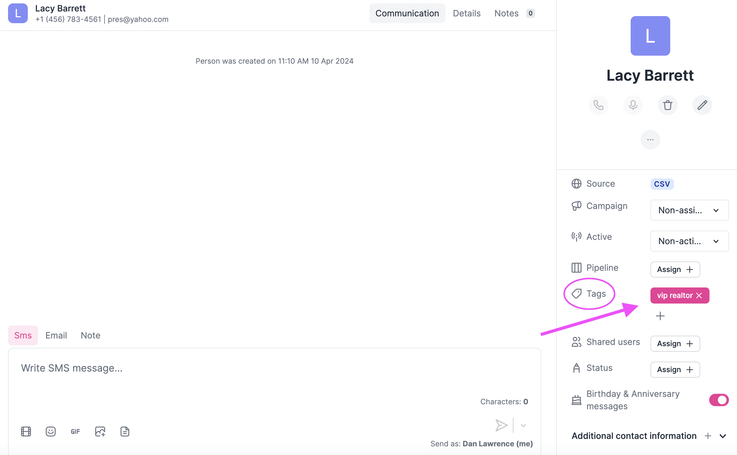 People: Tagging, Filtering, Creating Custom Lists – Bonzo